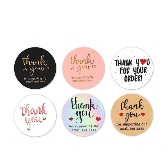Office | 30 Thank You Stickers 6 Designs 1 | Poshmark